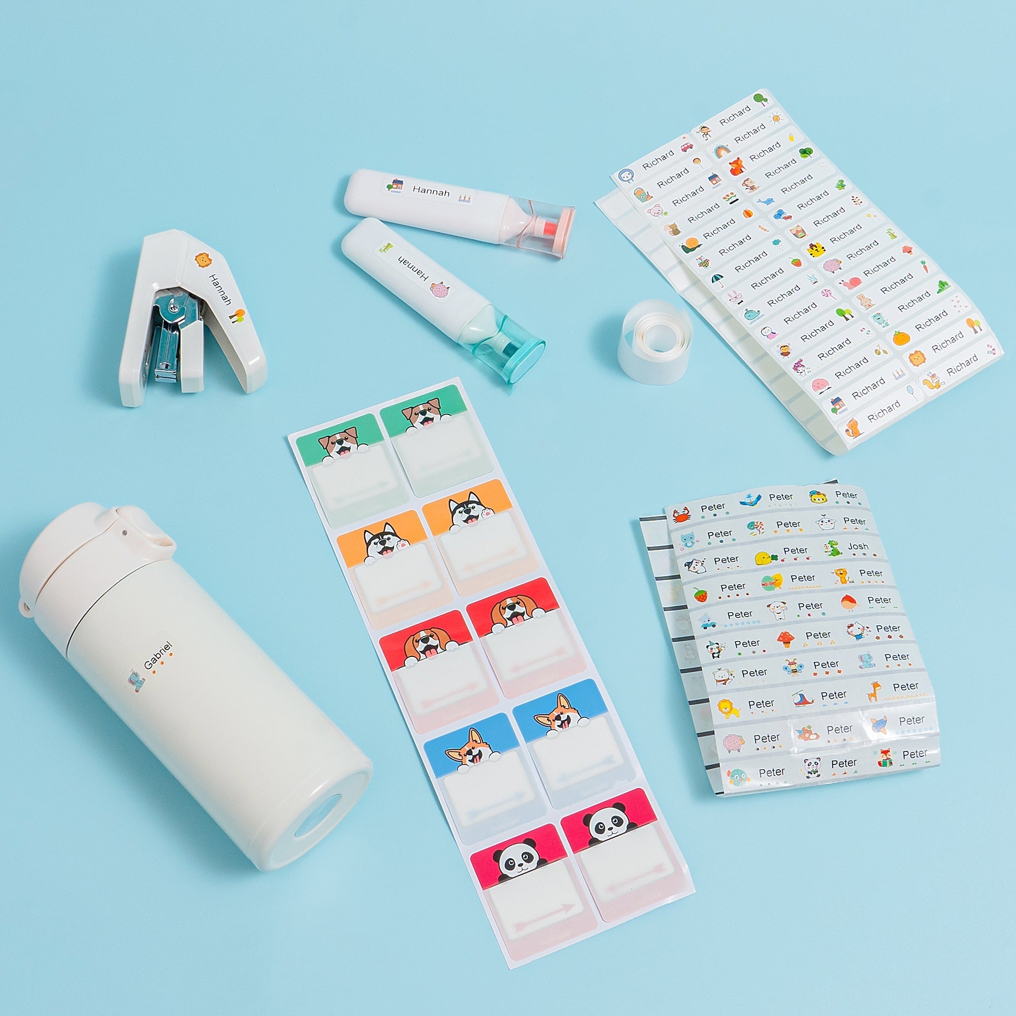 KiddoStamp™ - Complete Labelling Kit – TheKiddoSpace CA | Name Stamps ...